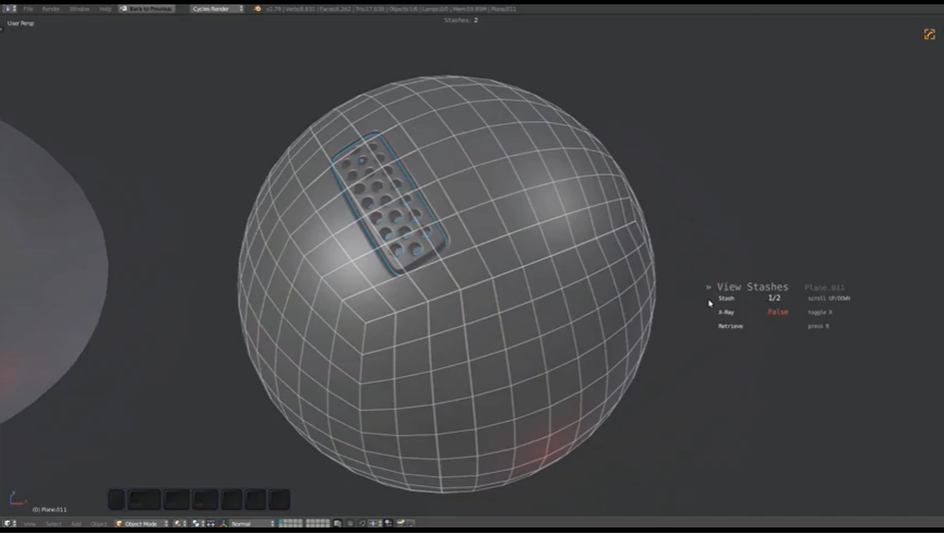 Blender机械建模插件MESHmachine:转移存储