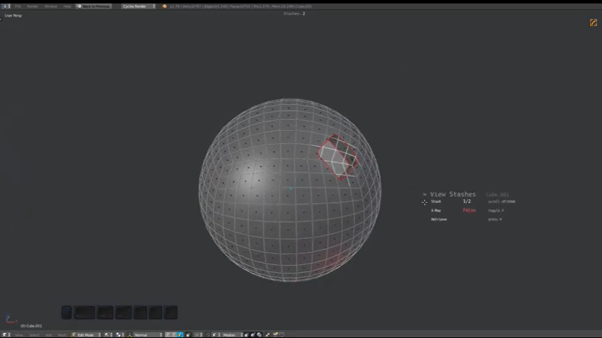 Blender机械建模插件MESHmachine:查看存储