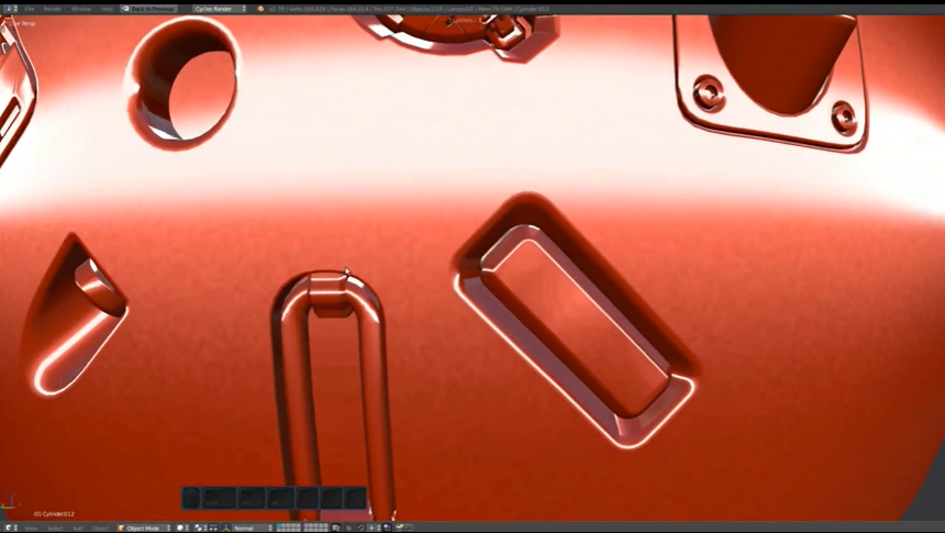 Blender机械建模插件MESHmachine:真实镜像