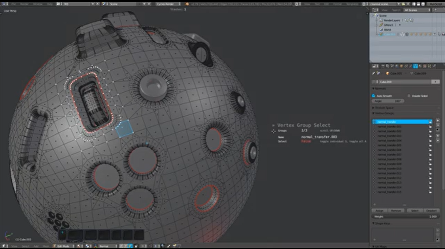 Blender机械建模插件MESHmachine:VSelect