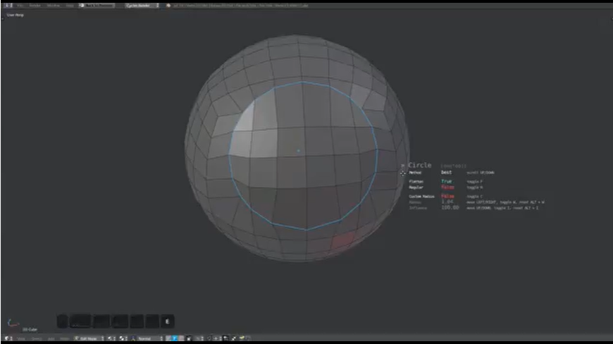 Blender机械建模插件MESHmachine:Circle and Relax