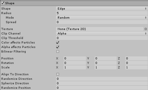 Unity3D：Shape module