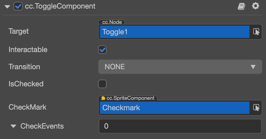 Cocos Creator：Toggle 组件参考