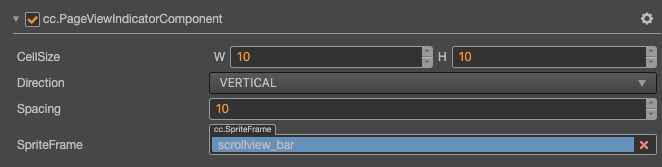 Cocos Creator：PageViewIndicator 组件参考