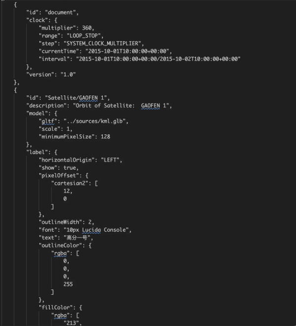 Cesium卫星轨道展示-CZML法